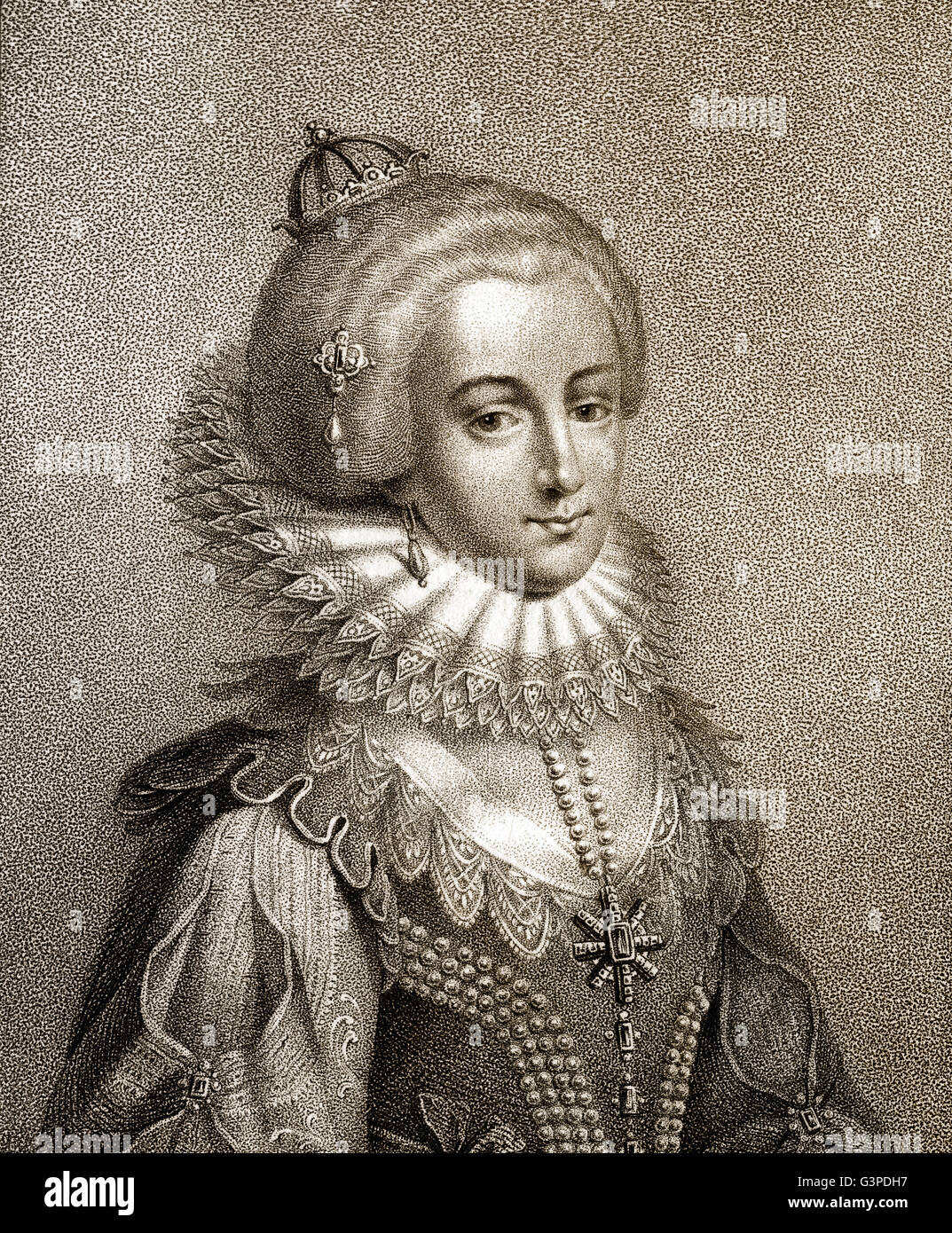 Elizabeth Stuart, the Winter Queen, 1596 - 1662, as the wife of ...