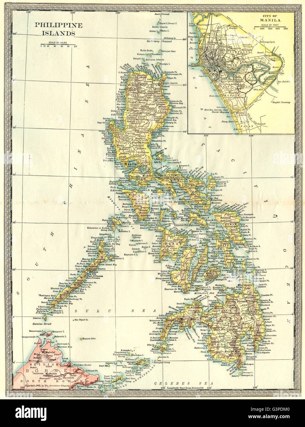 Antique Map Of Manila High Resolution Stock Photography and Images - Alamy