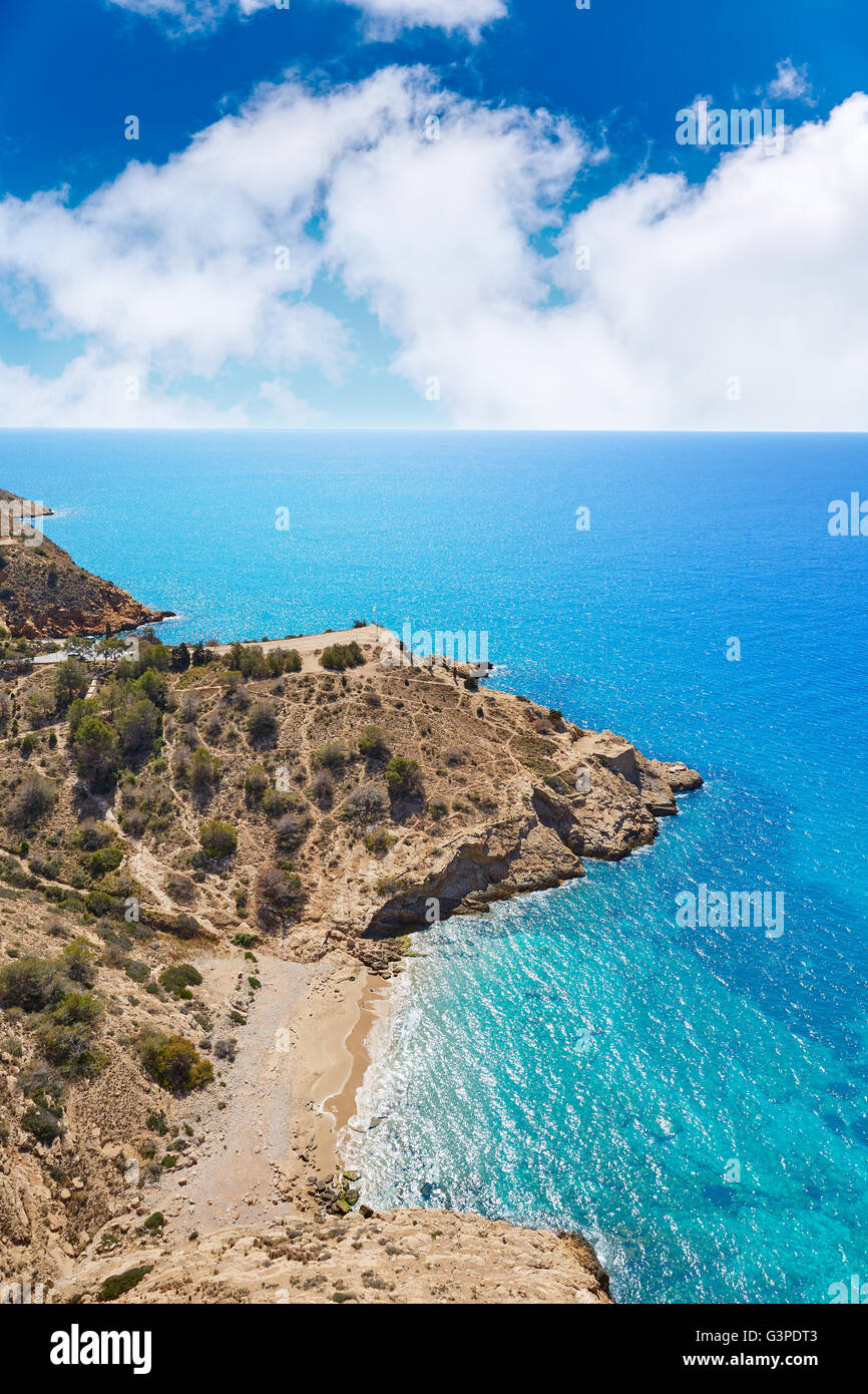 Benidorm Cala tio Ximo beach in Alicante Mediterranean of Spain Stock ...