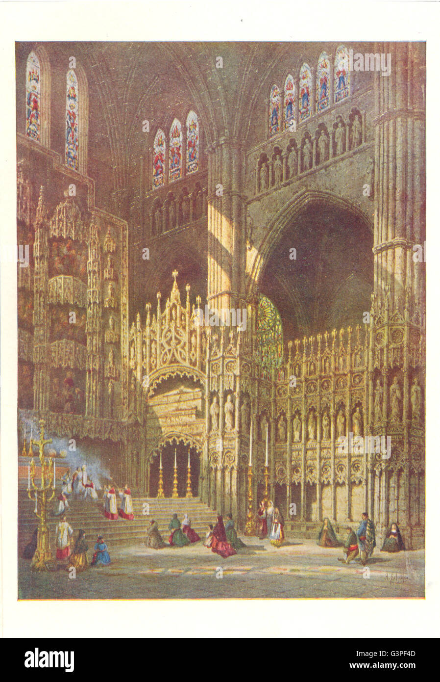 Toledo cathedral interior hi-res stock photography and images - Alamy