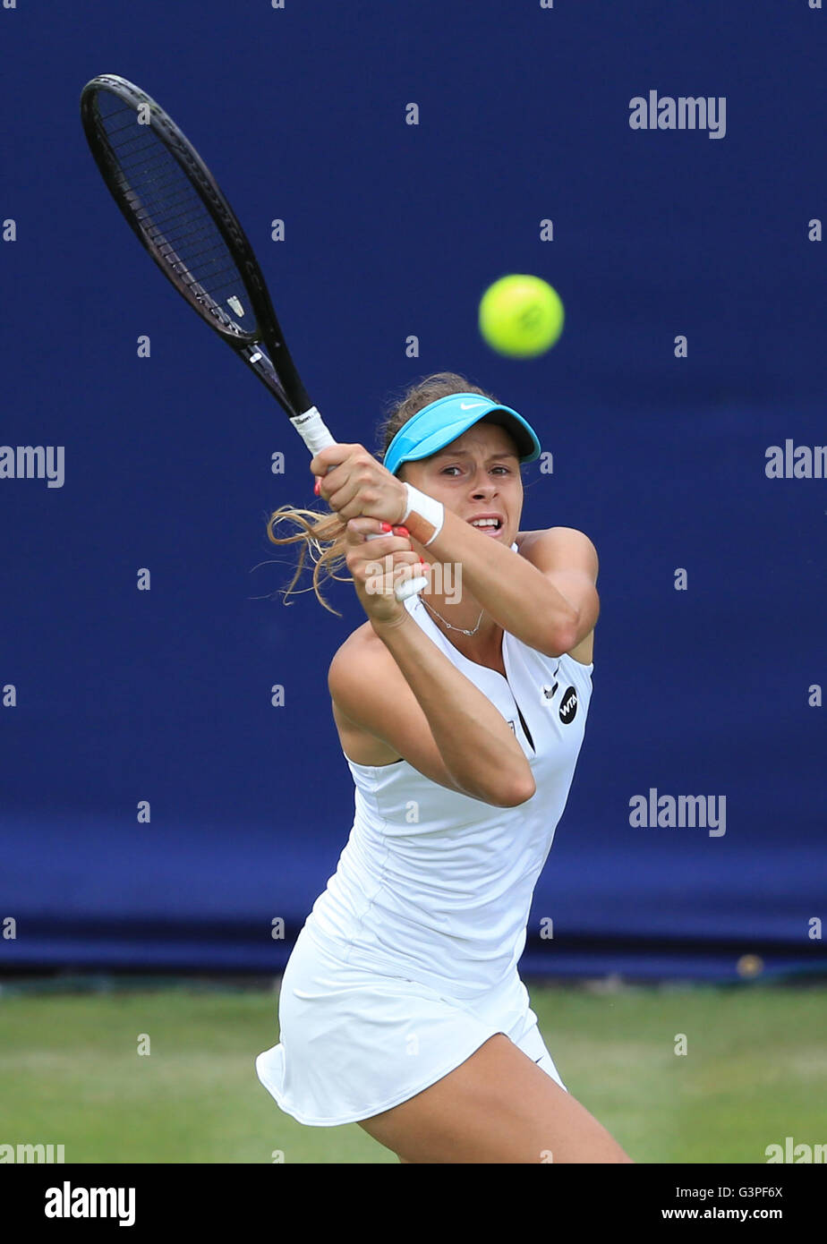 Poland's Magda Linette during day two of the 2016 AEGON Classic at the ...