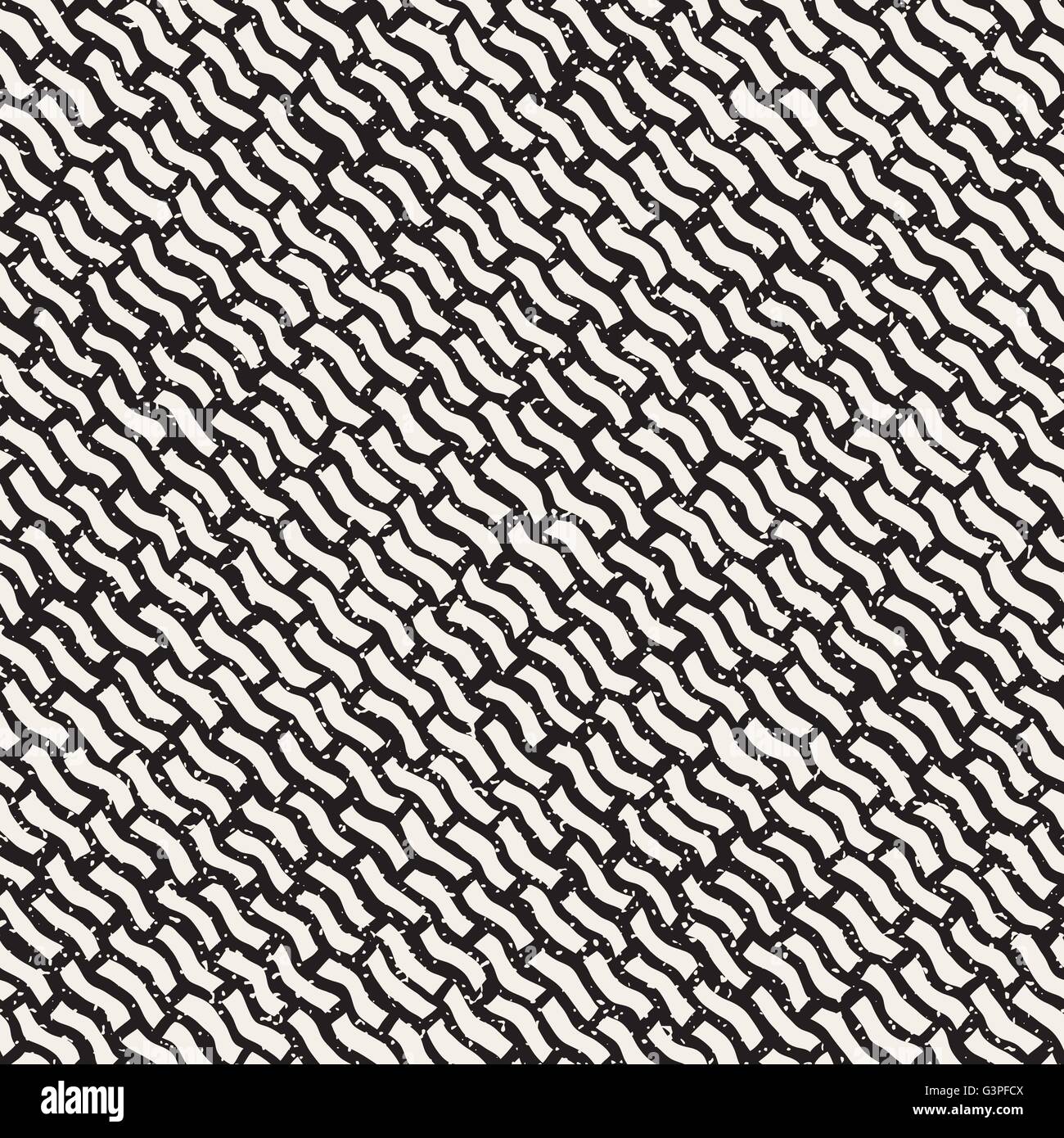 Vector Seamless Hand Drawn Daigonal Jumble Strokes Pattern Stock Vector ...