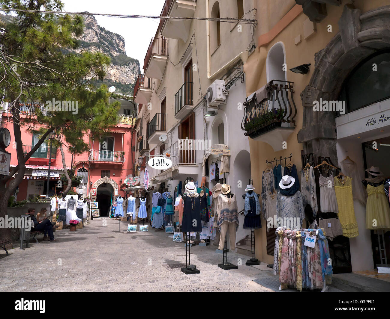 The structure of the town of Positano is very original; its buildings ...