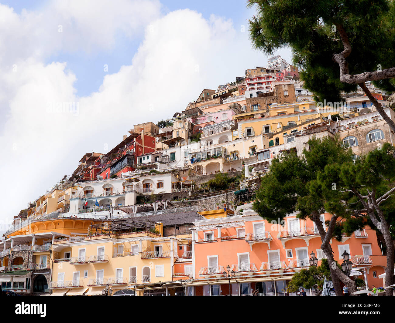 The structure of the town of Positano is very original; its buildings ...
