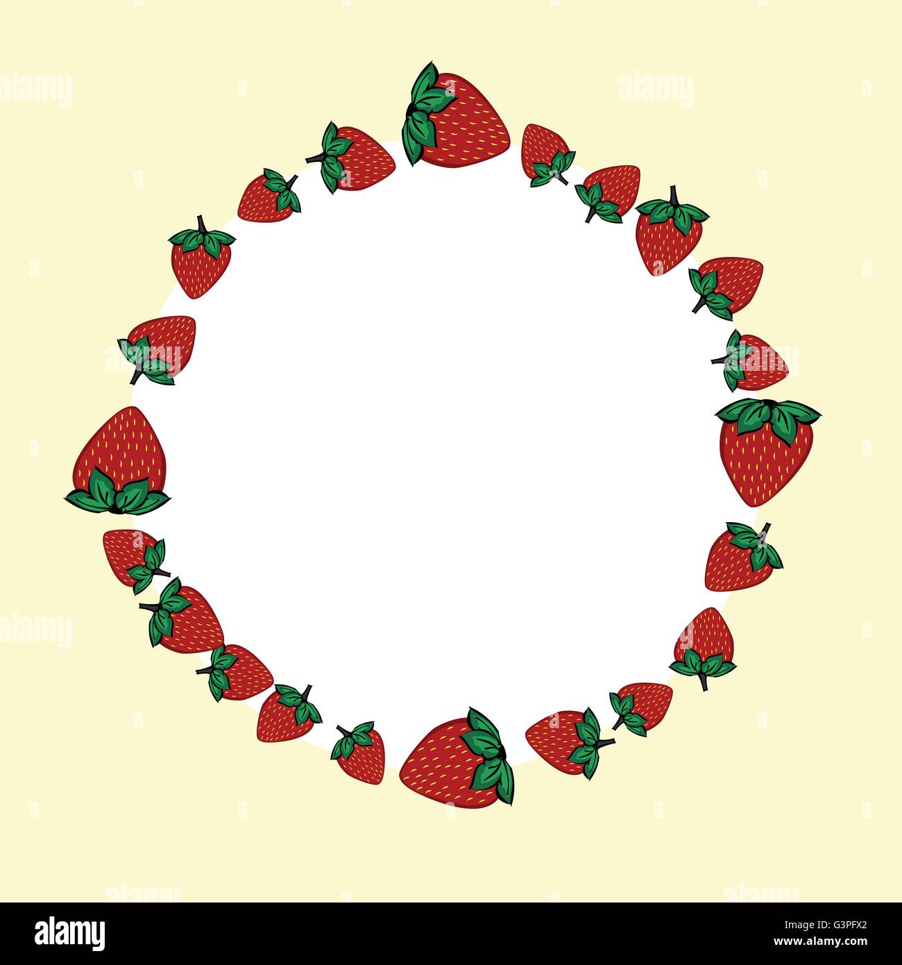 Vector hand drawn strawberries label Stock Vector Image & Art - Alamy