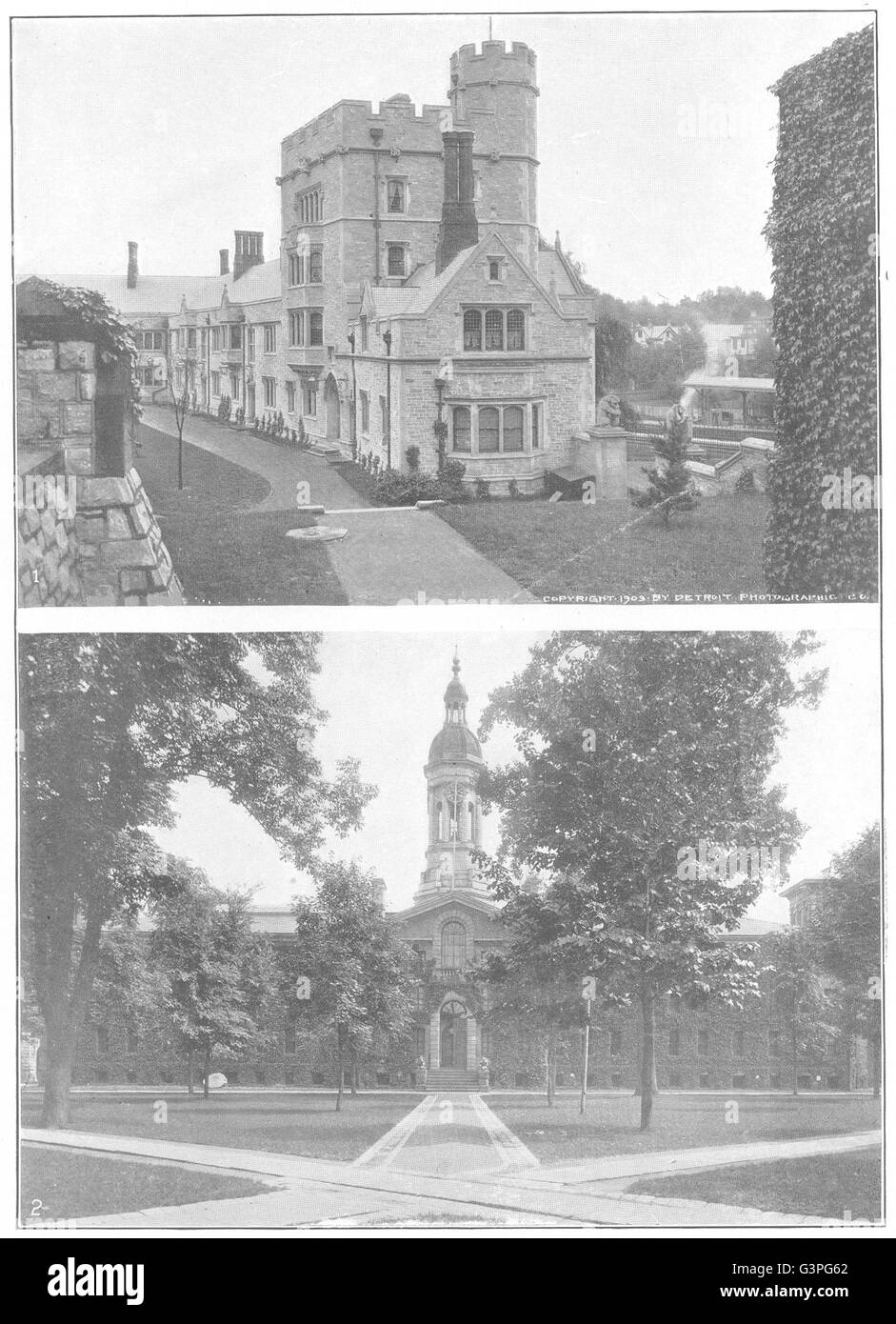 NEW JERSEY: Princeton University; 1: Stafford Little Hall; 2: Nassau ...