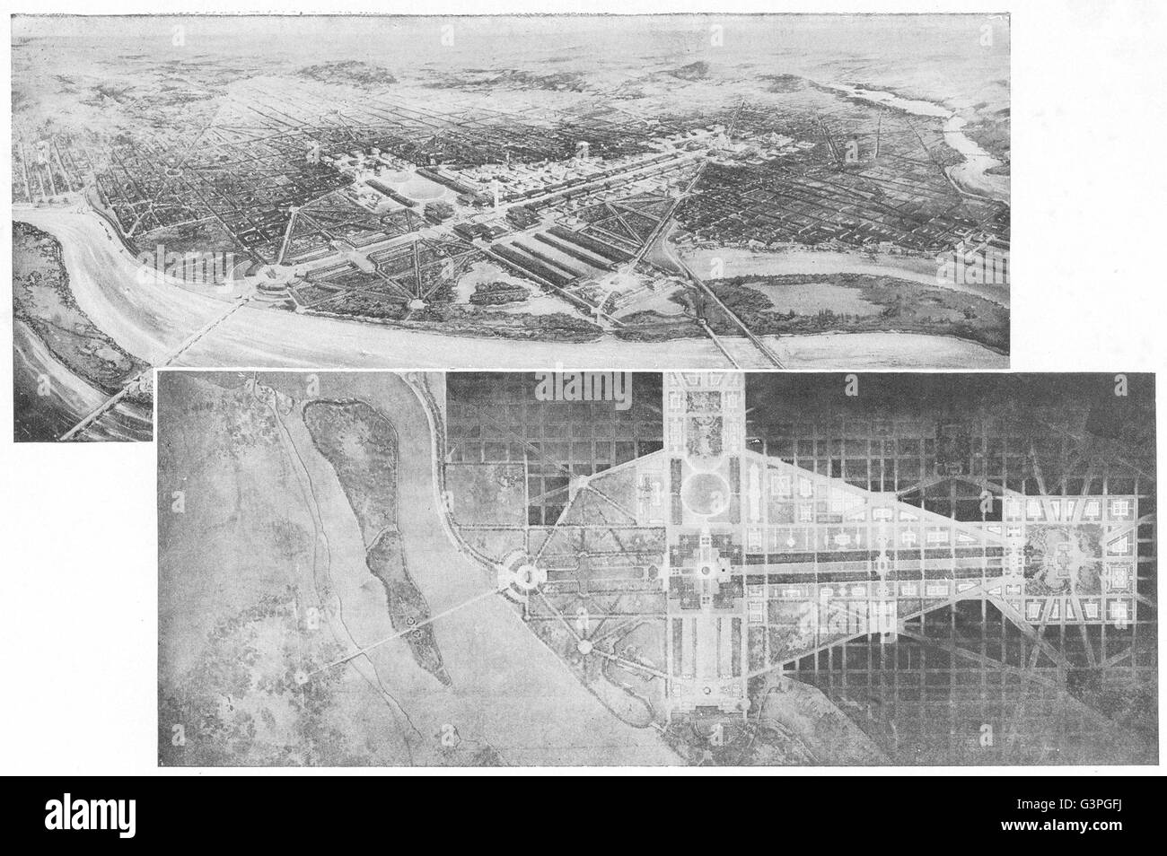 View washington dc birds eye view hi-res stock photography and images ...