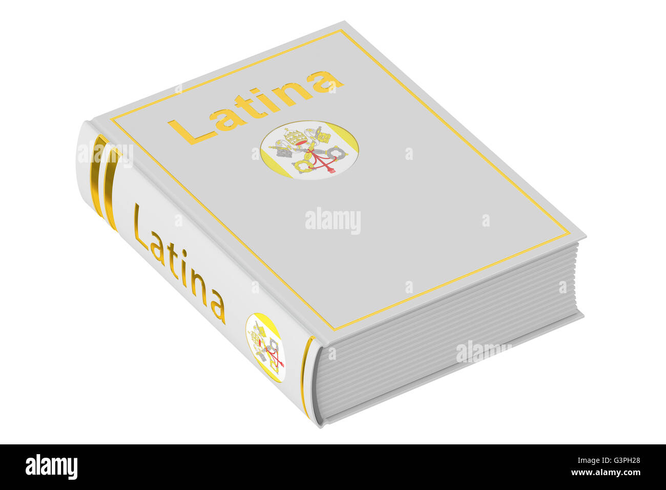 Latin language textbook, 3D rendering isolated on white background ...