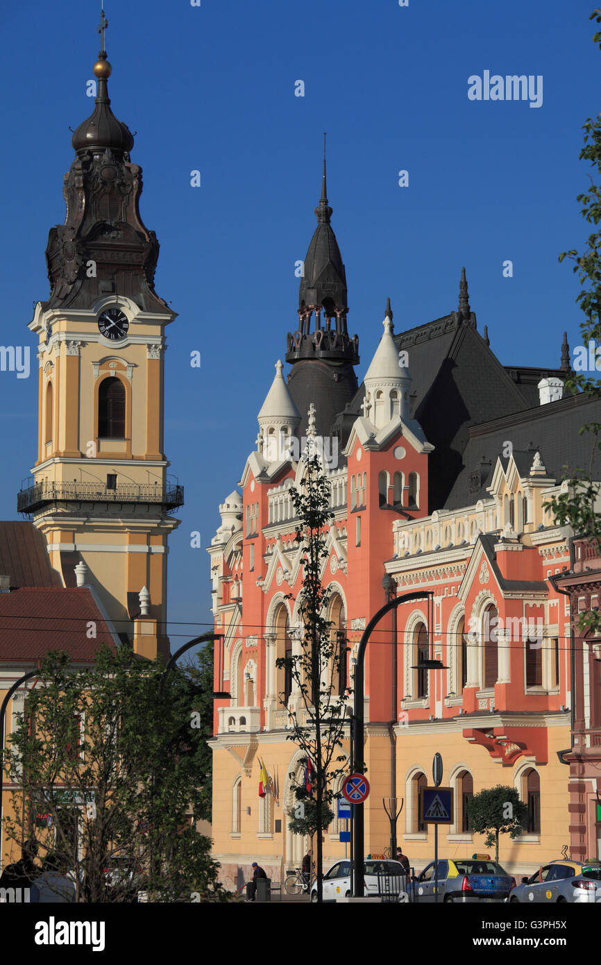 Romania, Crisana, Oradea, St Nicholas Church, City Library Stock Photo ...