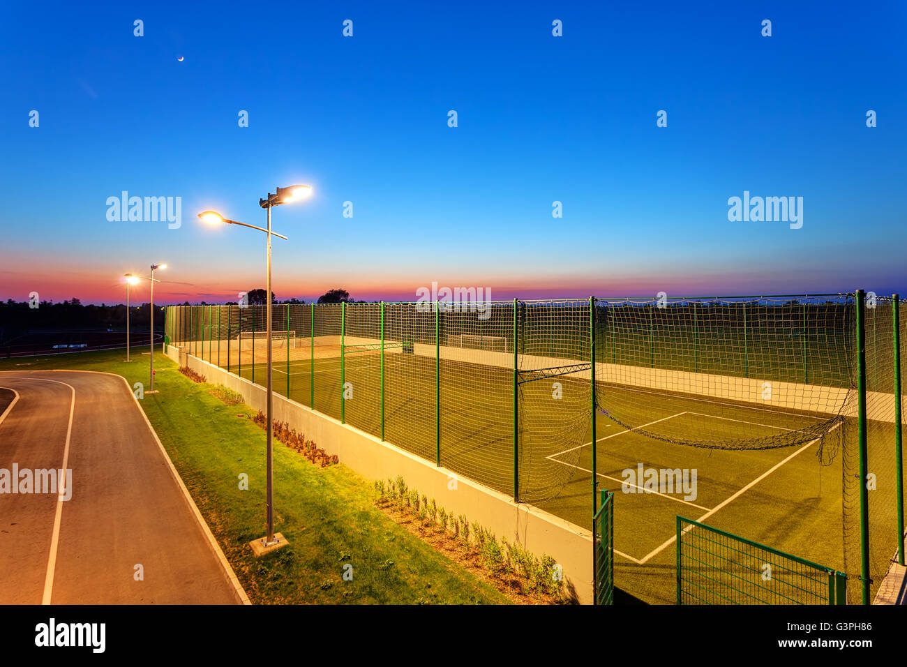 American football pitch aerial hi-res stock photography and images - Alamy