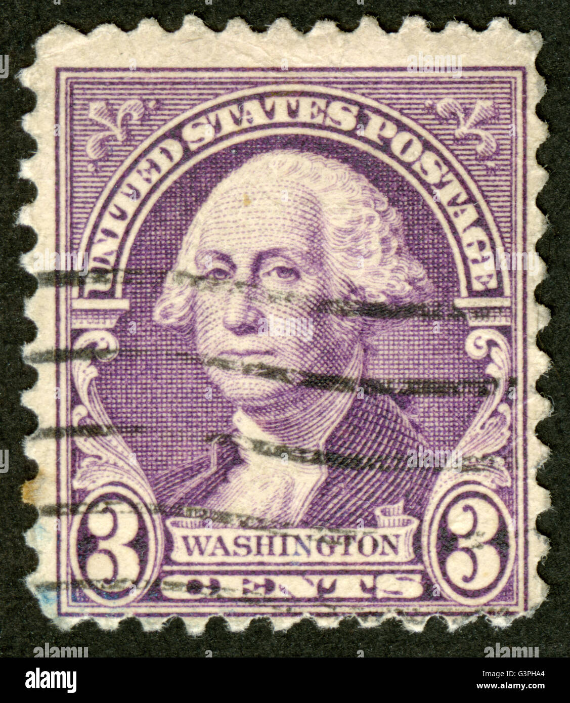 Us postage stamp washington hi-res stock photography and images - Alamy