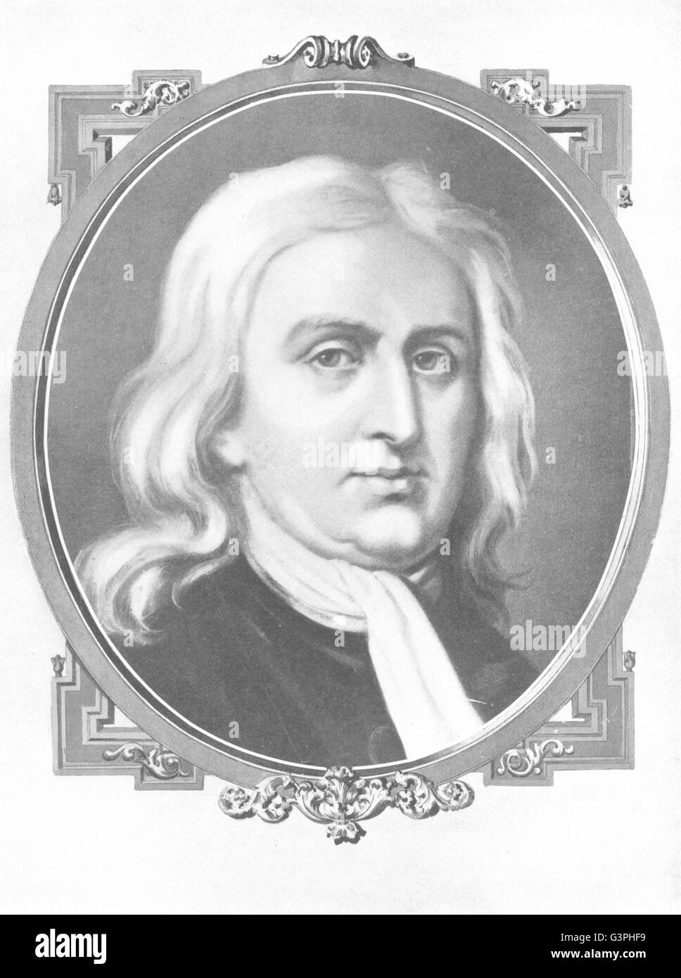 SCIENCE: Sir Isaac Newton, antique print 1907 Stock Photo - Alamy