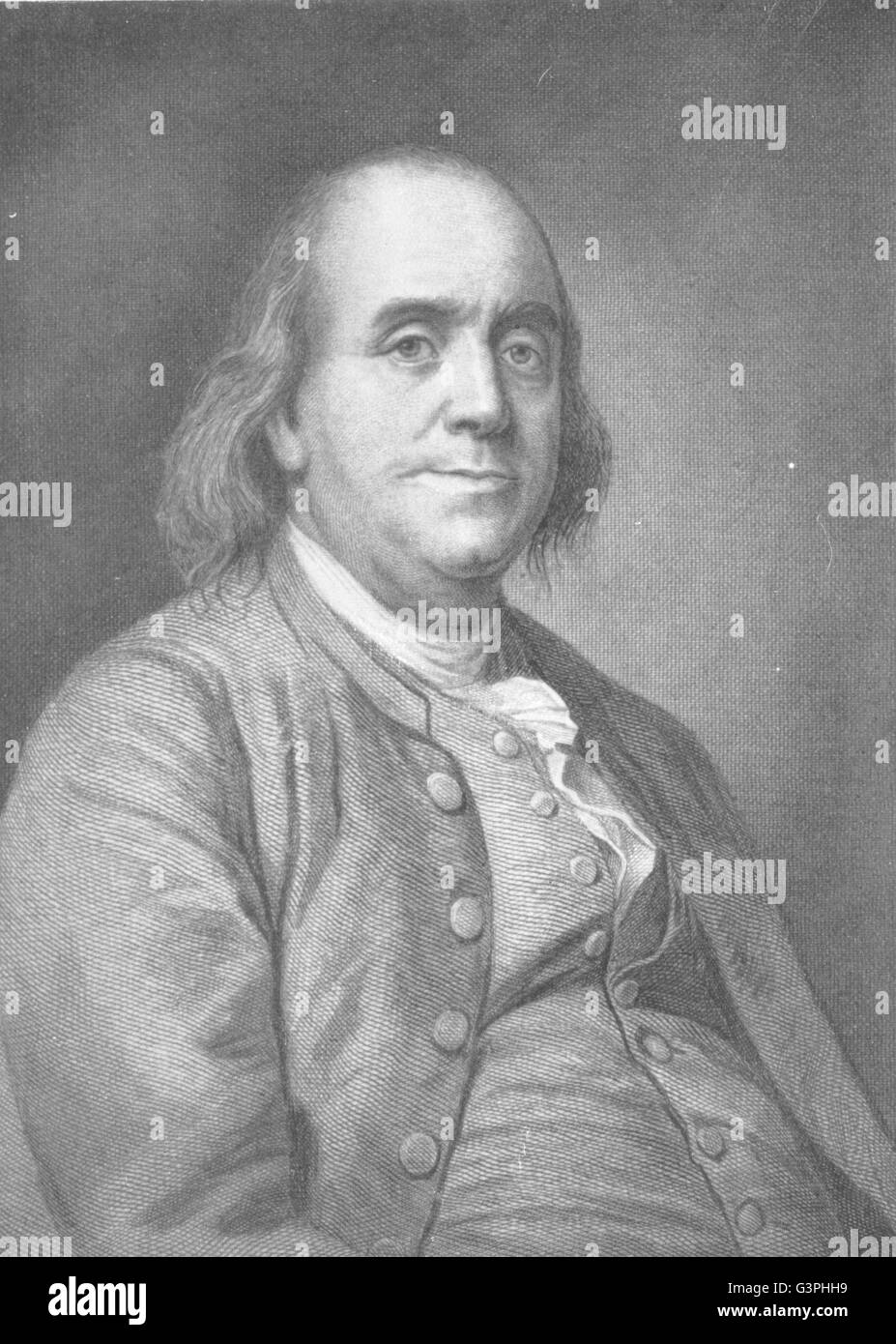 POLITICS: Benjamin Franklin, antique print 1907 Stock Photo - Alamy