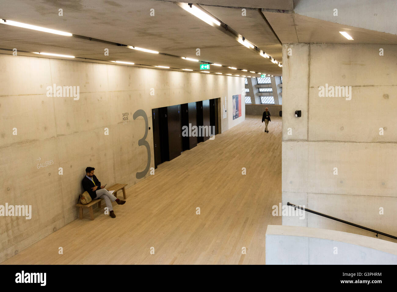London, UK. 14 June 2016. Corridor in the Switch House. Press preview ...