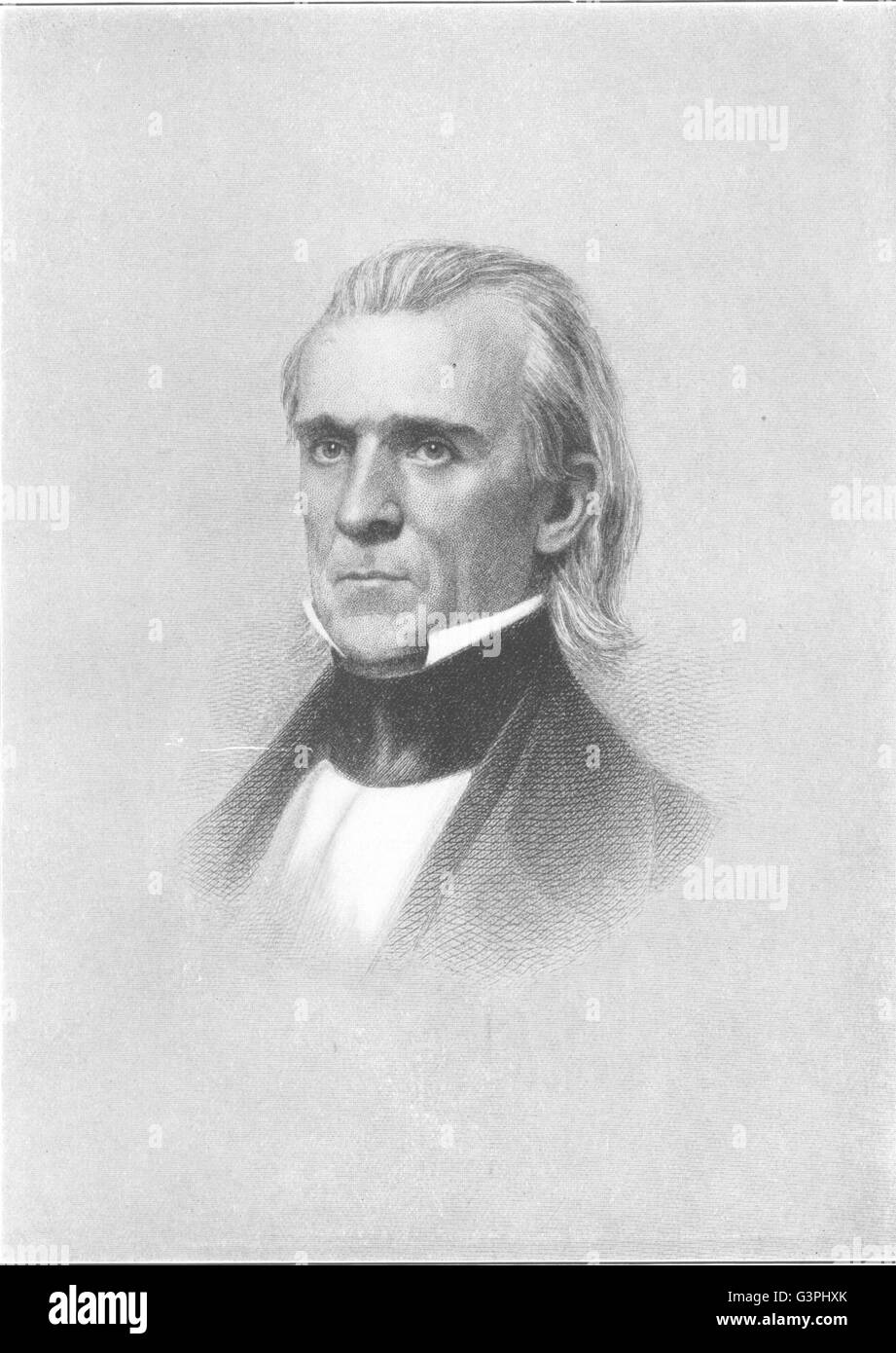 JAMES K POLK: Eleventh President of the United States, antique print ...