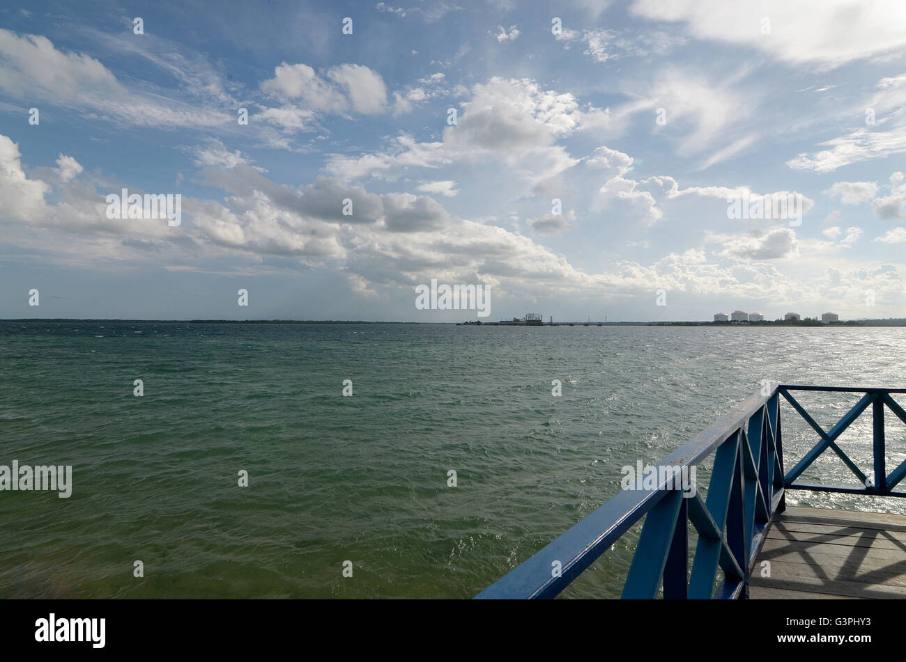 blue sky from the port Stock Photo - Alamy