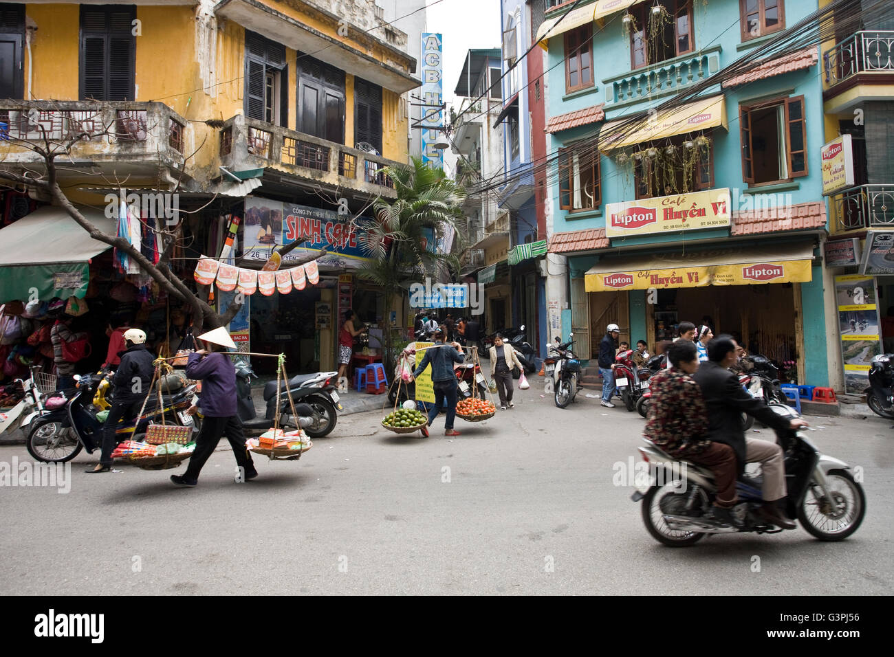 Street scene, Hanoi, Vietnam, Southeast Asia, Asia Stock Photo - Alamy