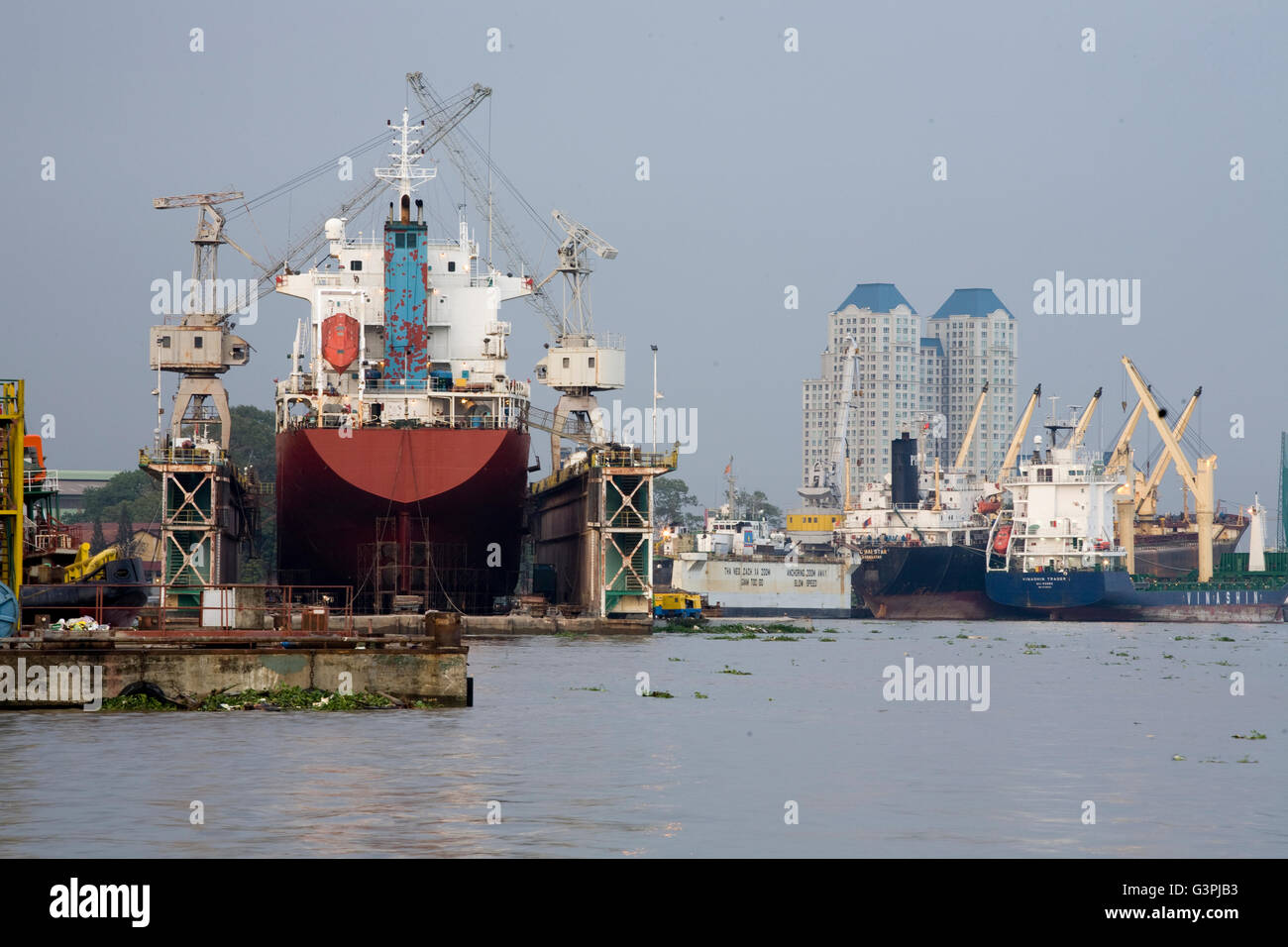 Port of Saigon, Ho Chi Minh City, Vietnam, Southeast Asia Stock Photo ...