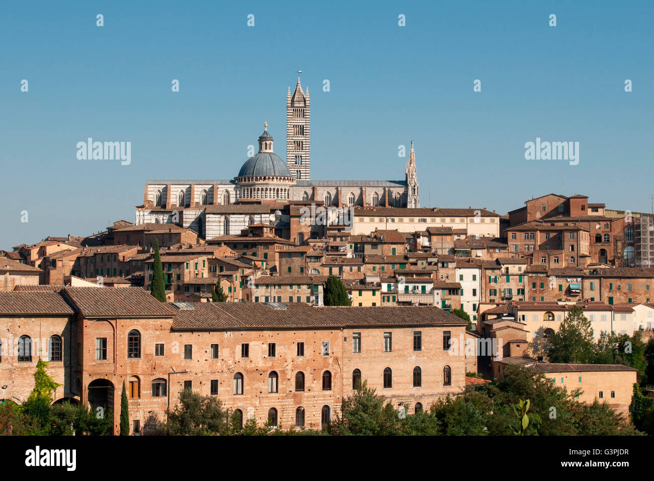 Historic centre of Siena dominated by Cathedral of Siena, Duomo di ...