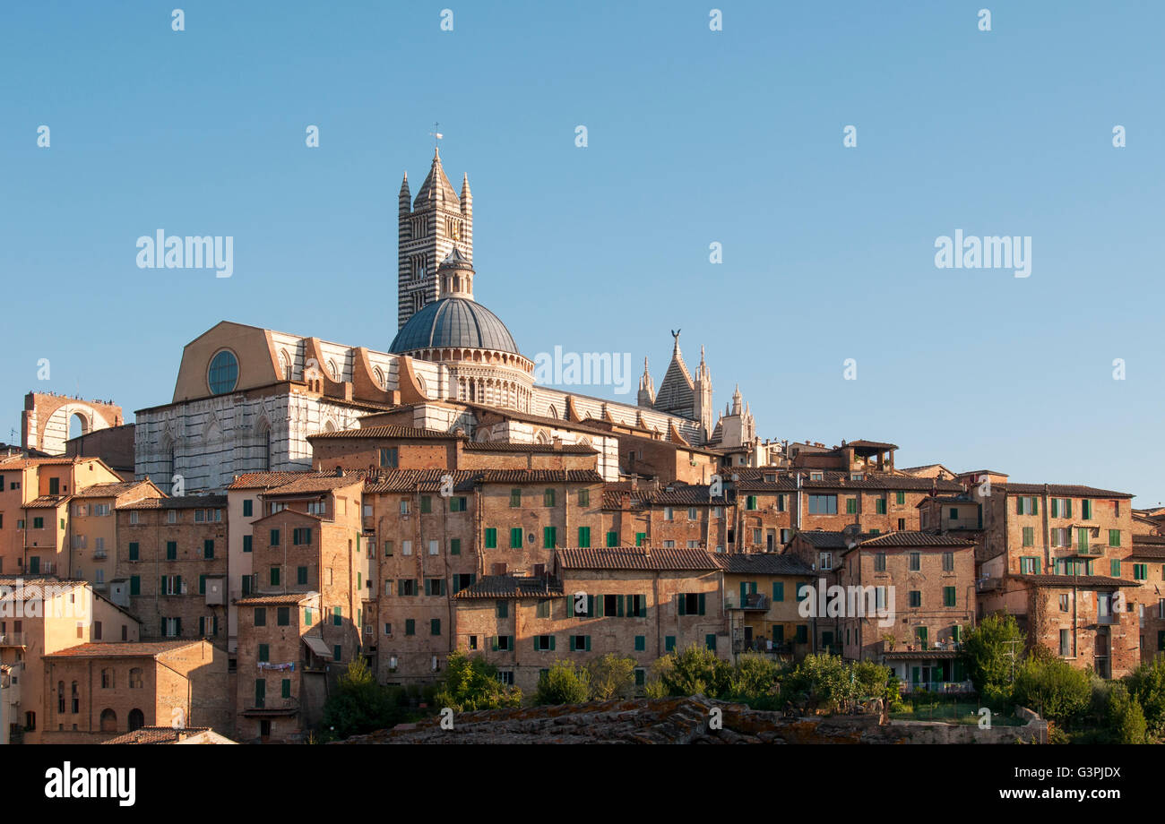 Historic centre of Siena dominated by Cathedral of Siena, Duomo di ...