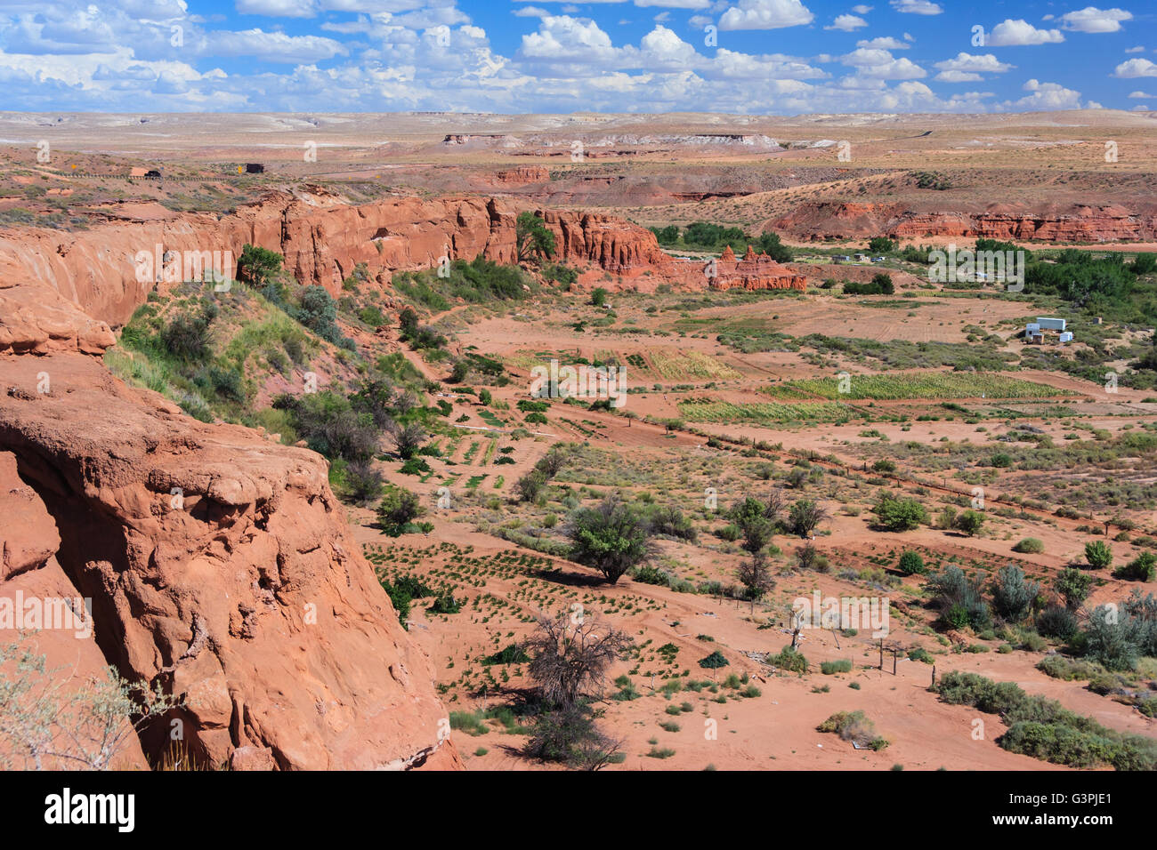 View of Navajo and Hopi Nation Reservations in Arizona, USA Stock Photo ...