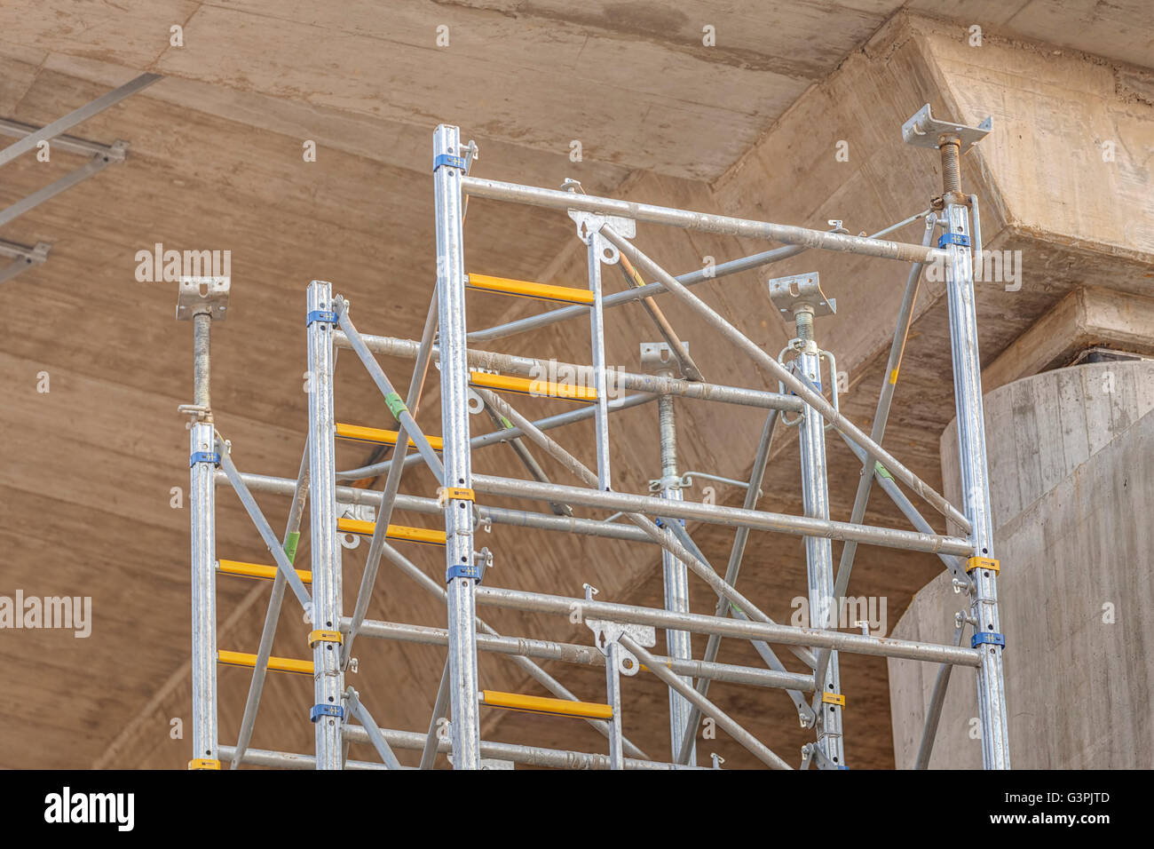 Detail of building Ada Bridge on river Sava process Stock Photo - Alamy