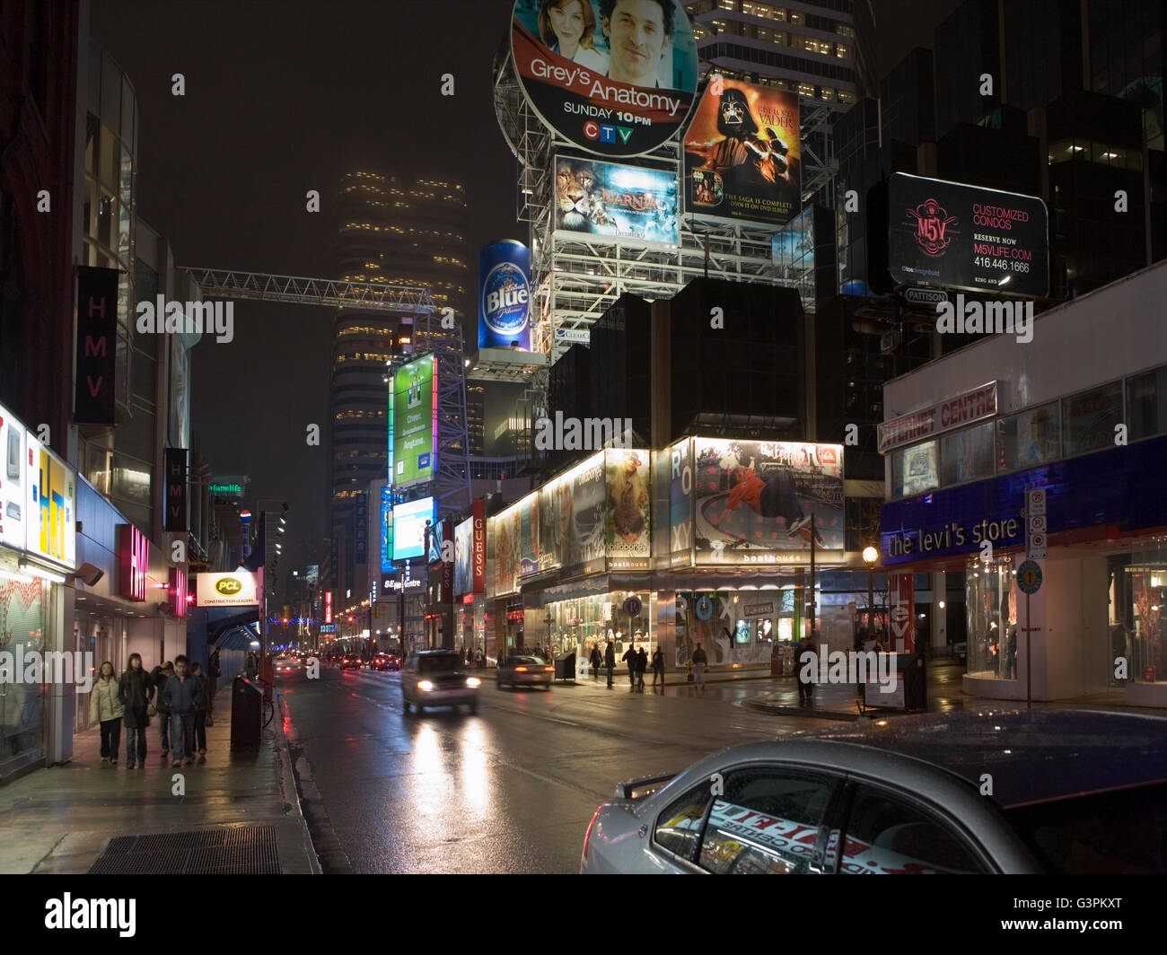 Toronto downtown night hi-res stock photography and images - Alamy