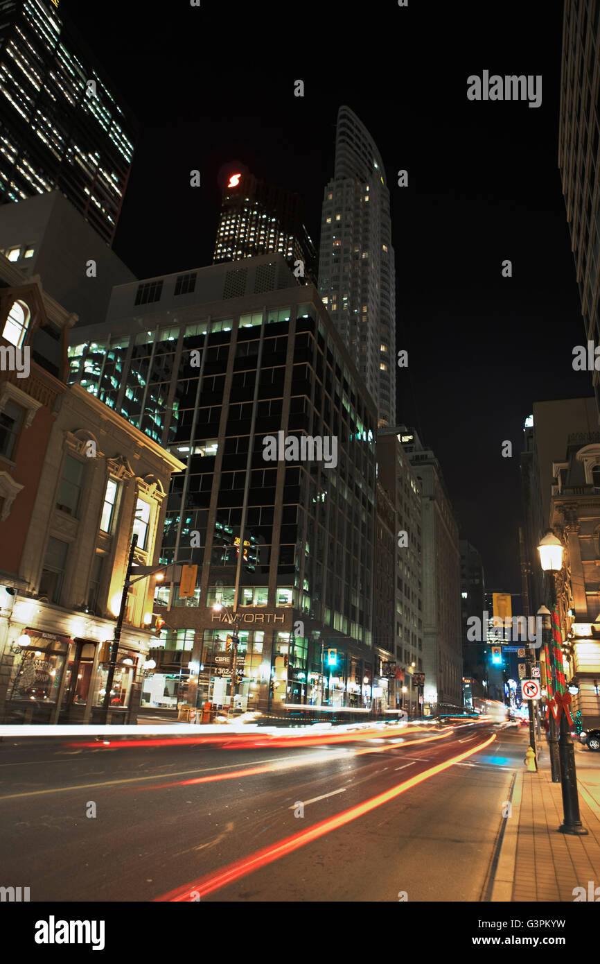 Toronto Downtown Night Life Stock Photo - Alamy