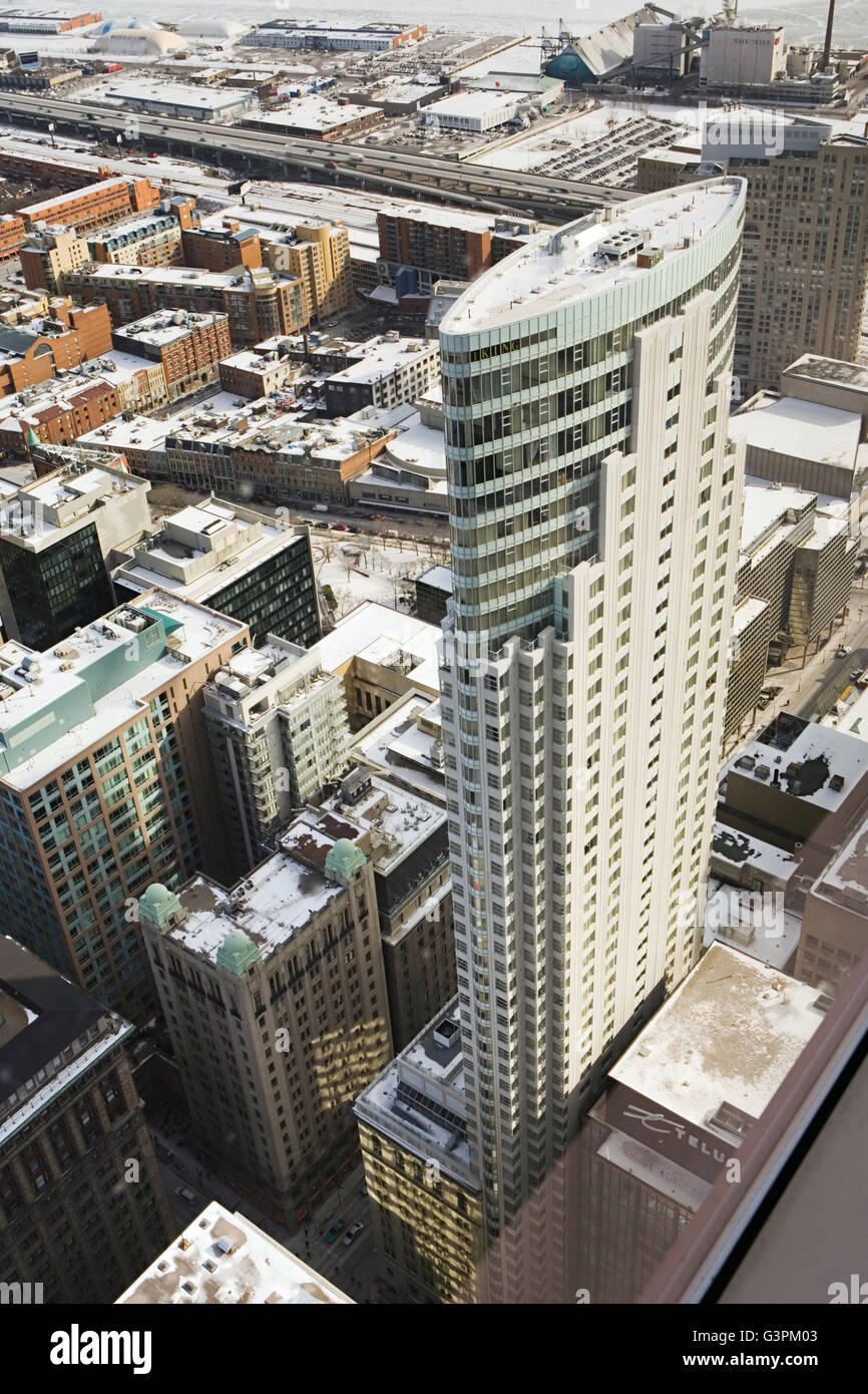 Canada Toronto Downtown Bird Eye view Stock Photo - Alamy
