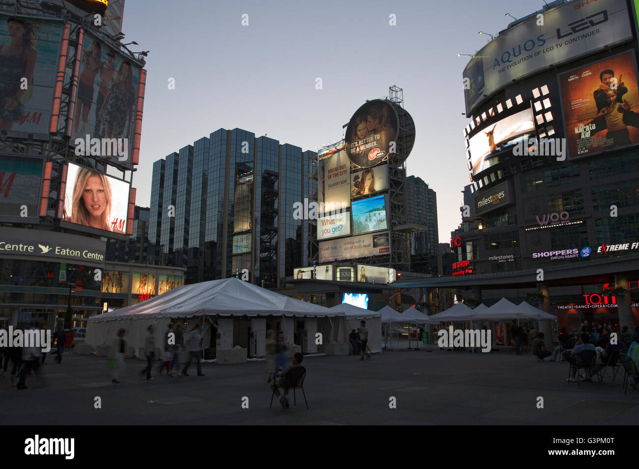 Toronto Downtown Night Life Stock Photo - Alamy