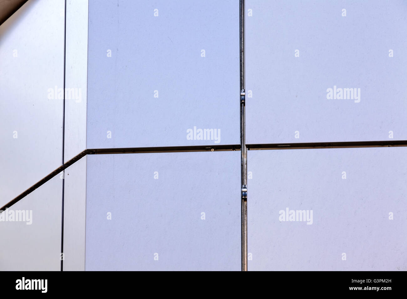 details of aluminum facade and aluminum panels Stock Photo - Alamy