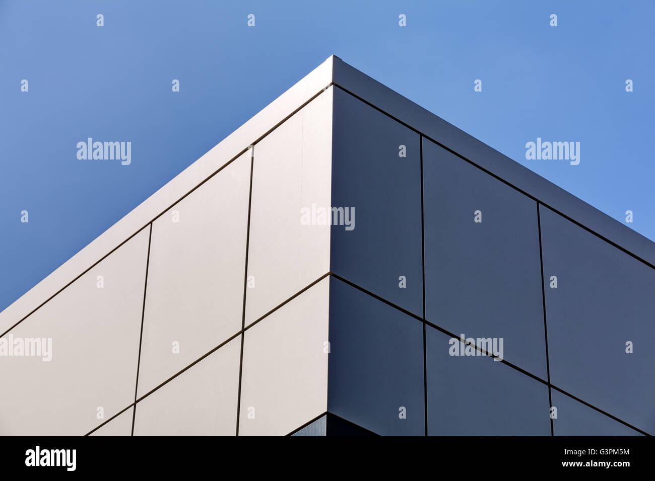 details of aluminum facade and aluminum panels Stock Photo - Alamy