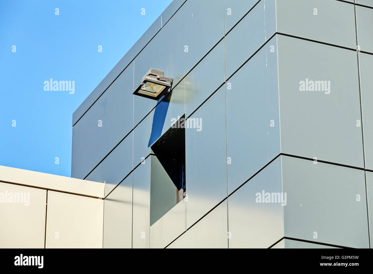 details of aluminum facade and aluminum panels Stock Photo - Alamy