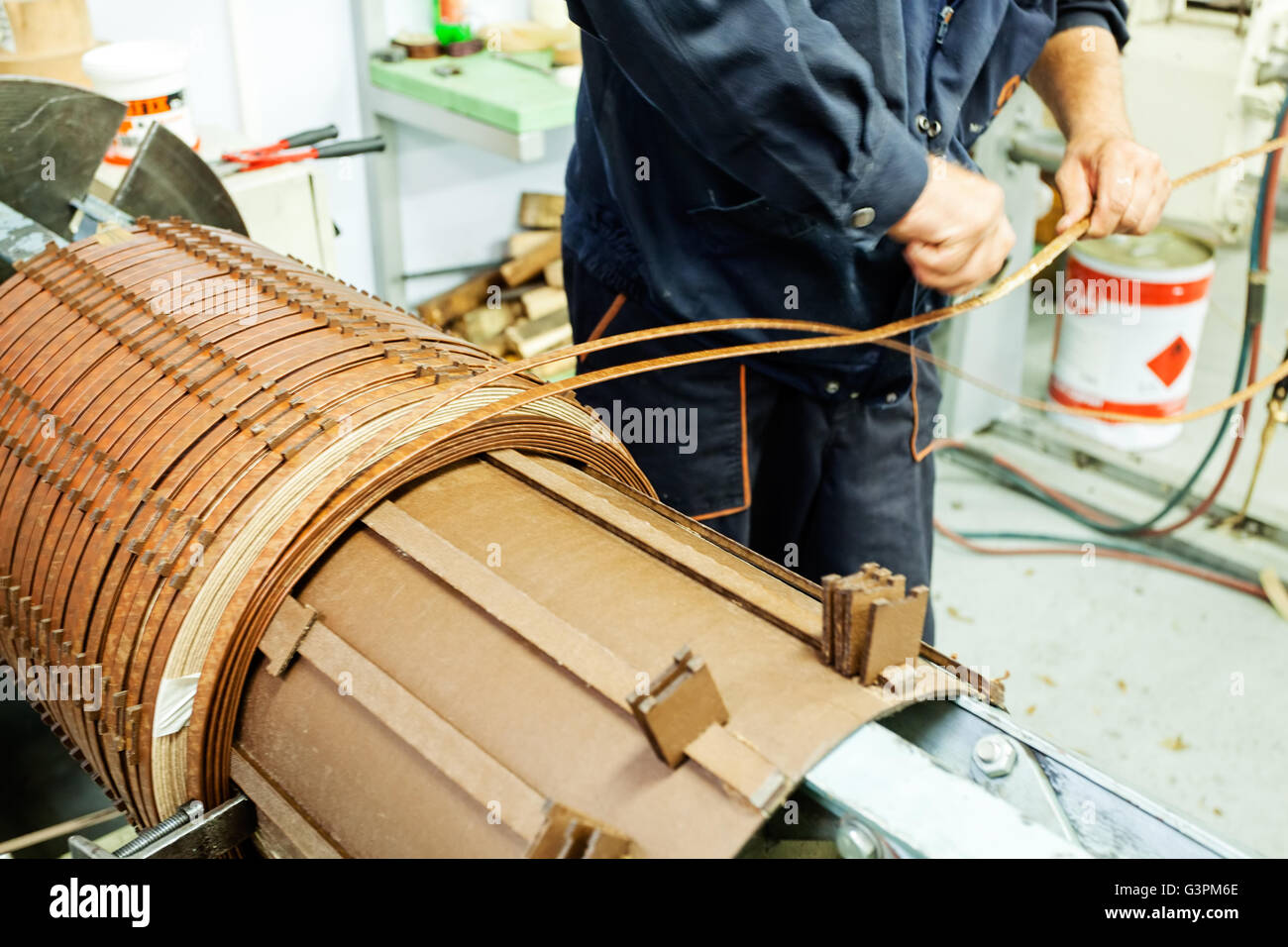 details of broken high voltage power transformer at repair shop Stock ...