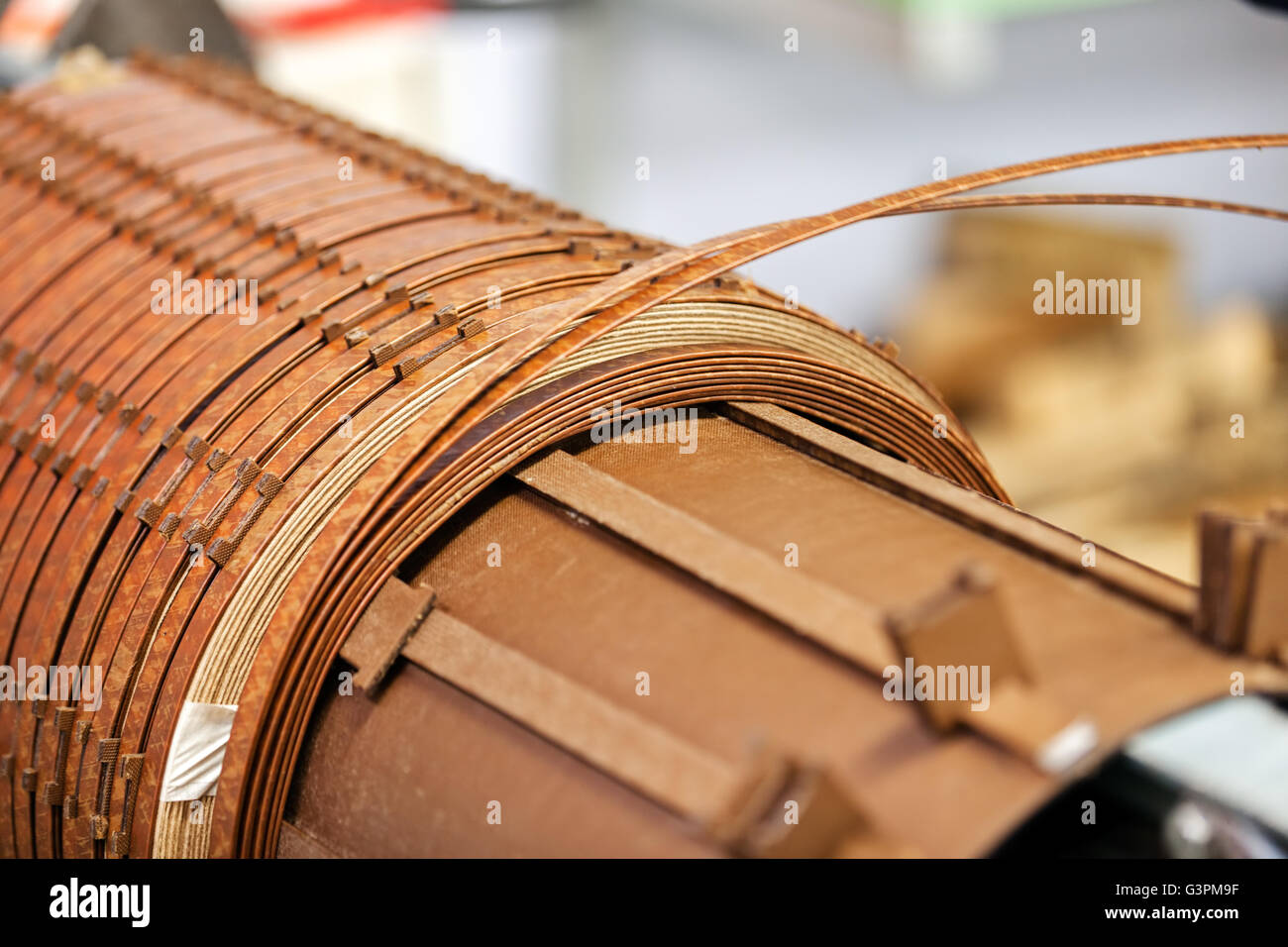 details of broken high voltage power transformer at repair shop Stock ...