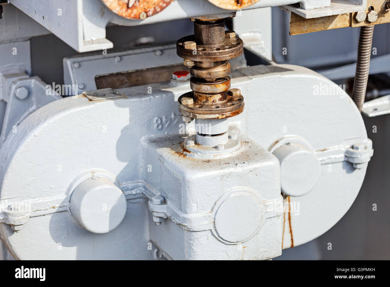 Details of broken high voltage transformer Stock Photo - Alamy