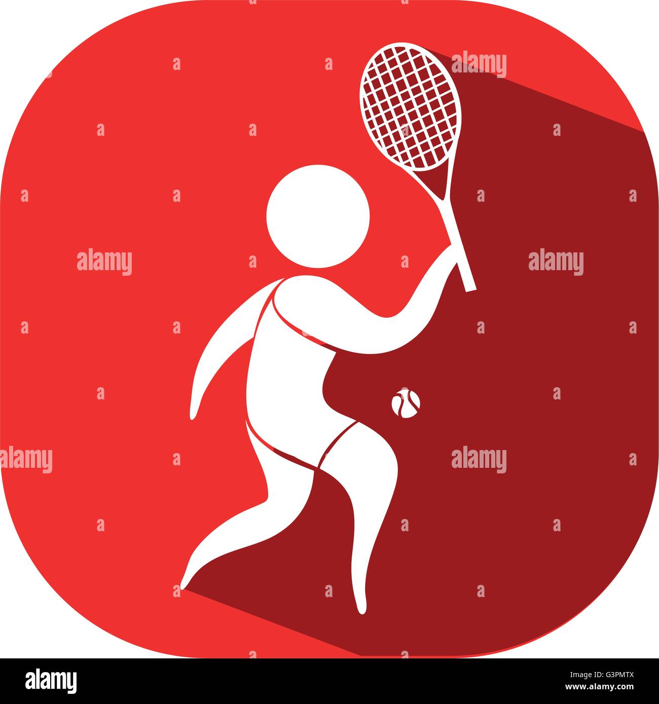 Red tennis Stock Vector Images - Alamy