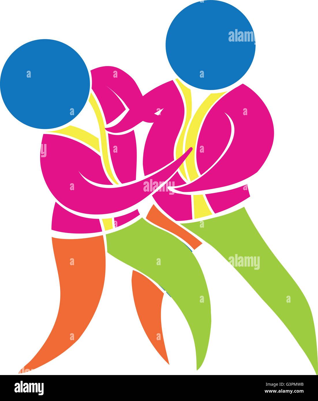 Judo icon in colors illustration Stock Vector Image & Art - Alamy