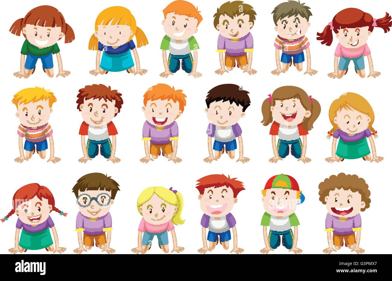 Kneeling Stock Vector Images - Alamy