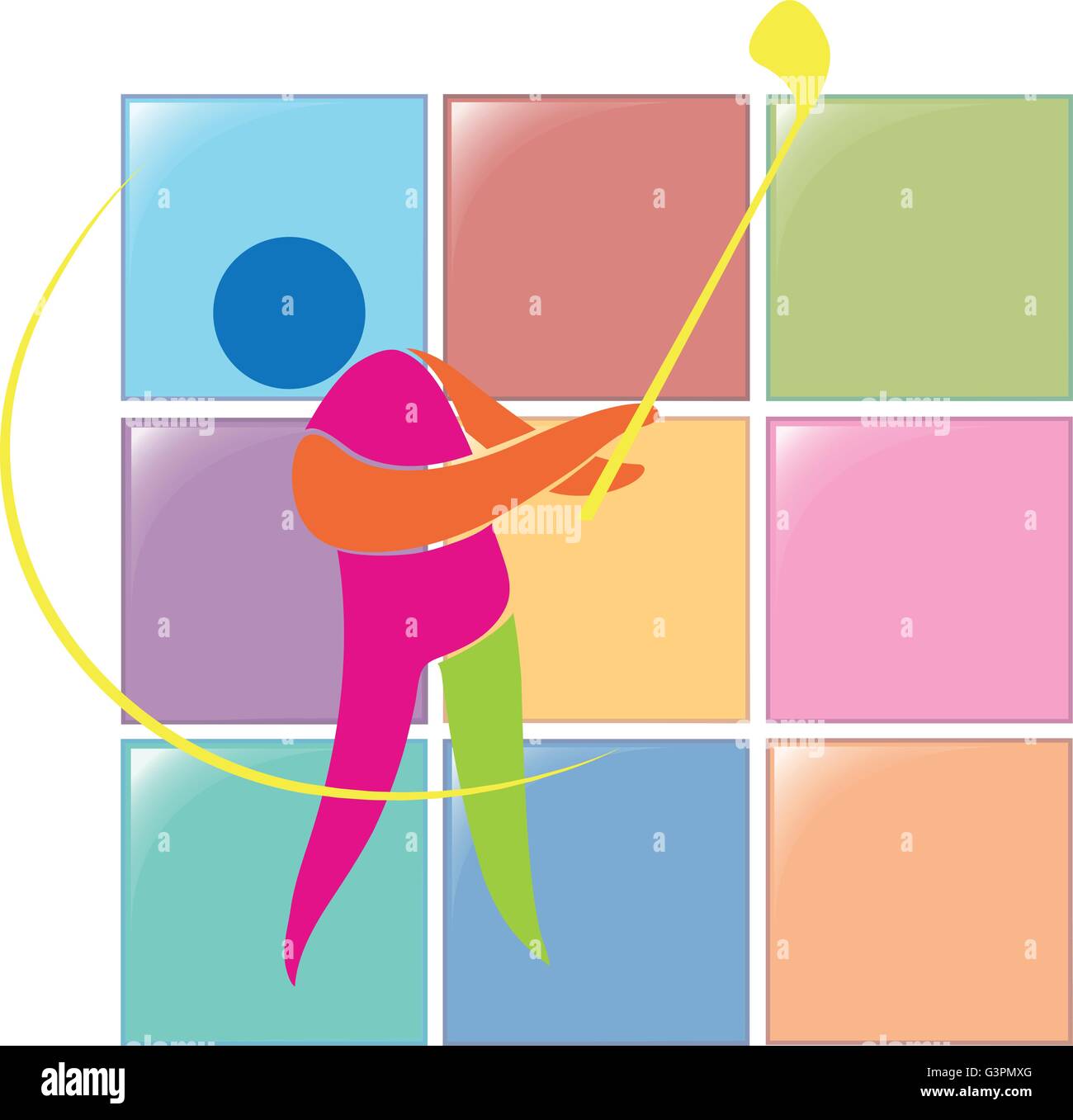 Sport icon for golf illustration Stock Vector Image & Art - Alamy