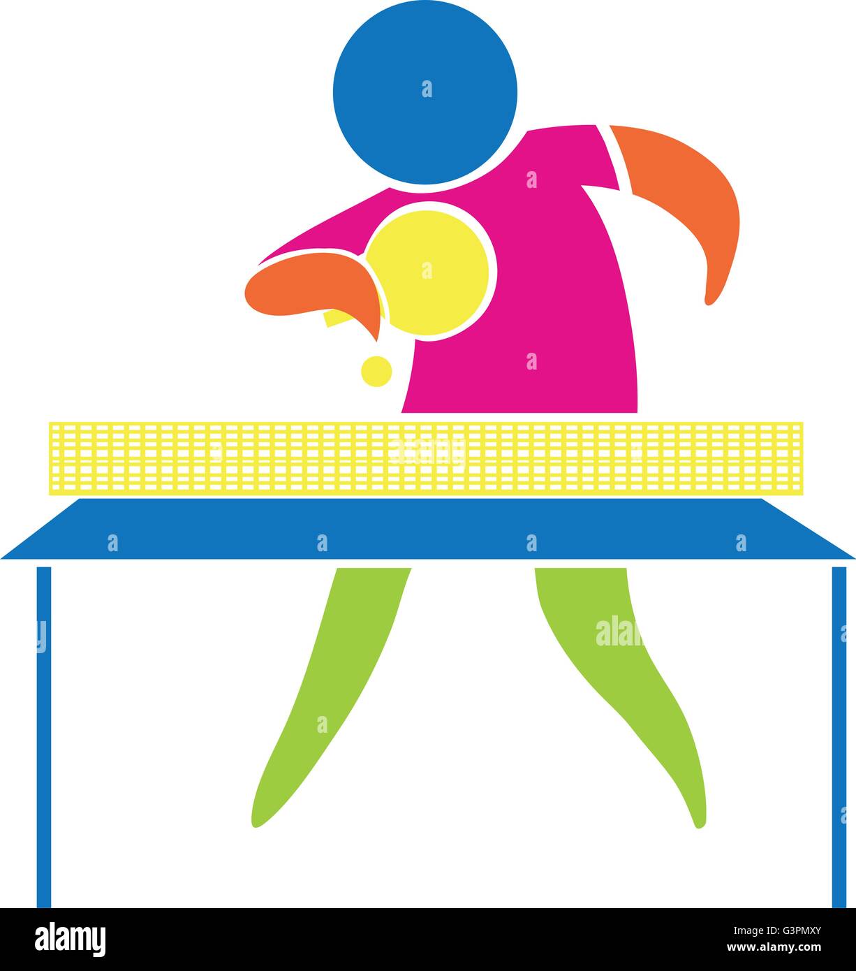 Image of table tennis Stock Vector Images - Alamy