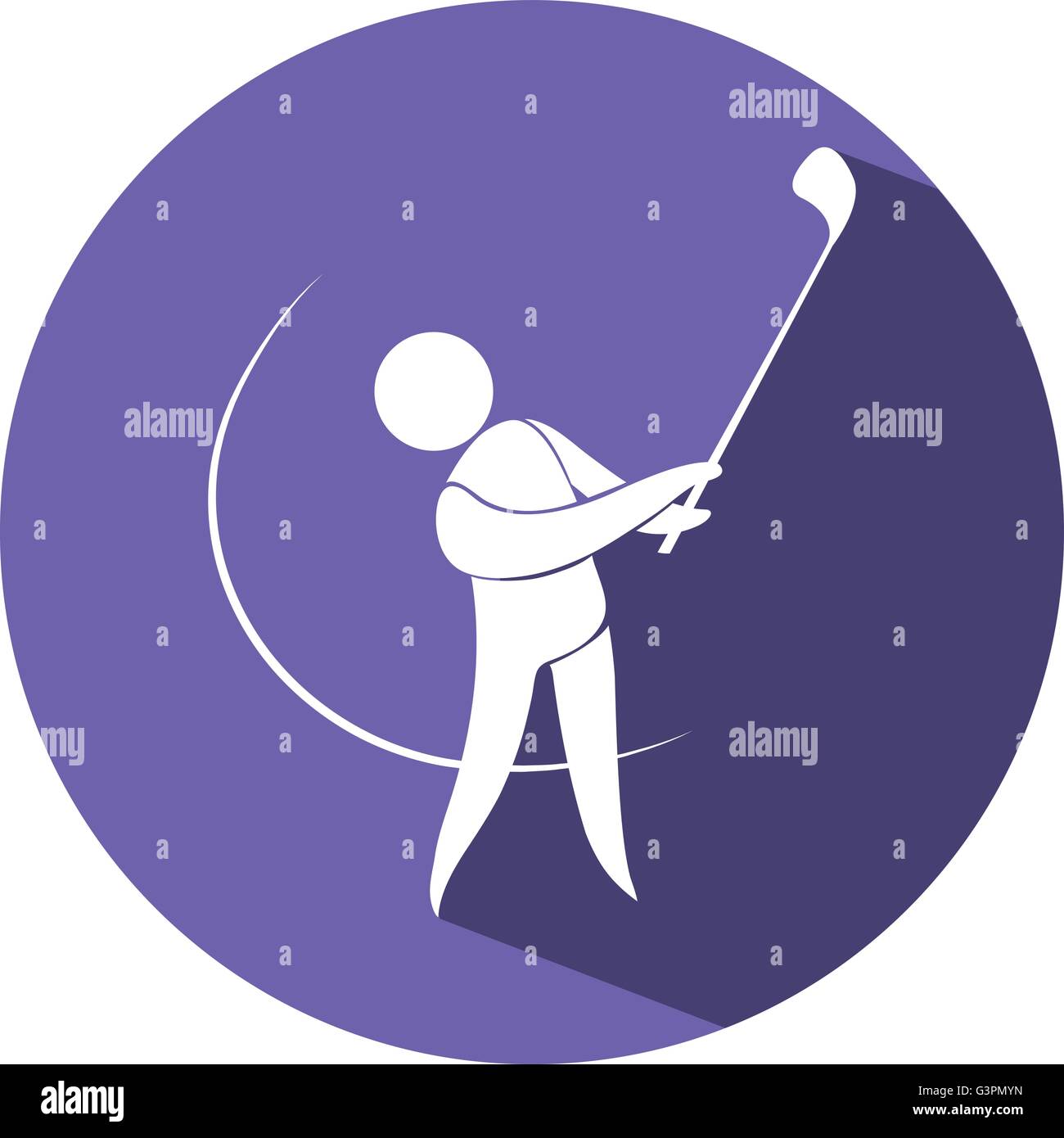 Round golf Stock Vector Images - Alamy