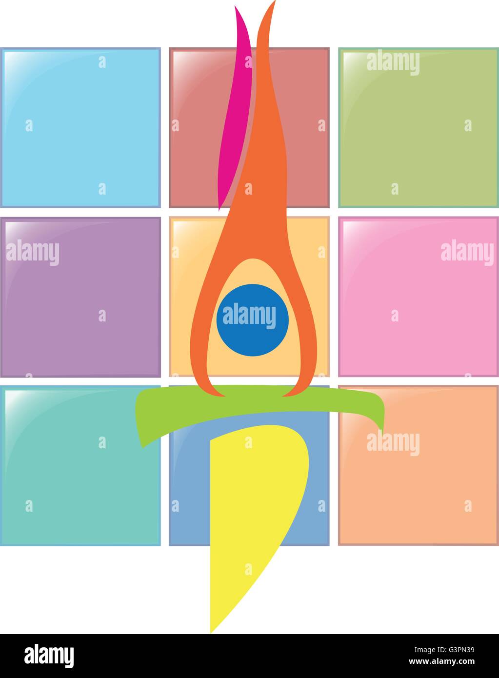 Gymnastics balance beam Stock Vector Images - Alamy