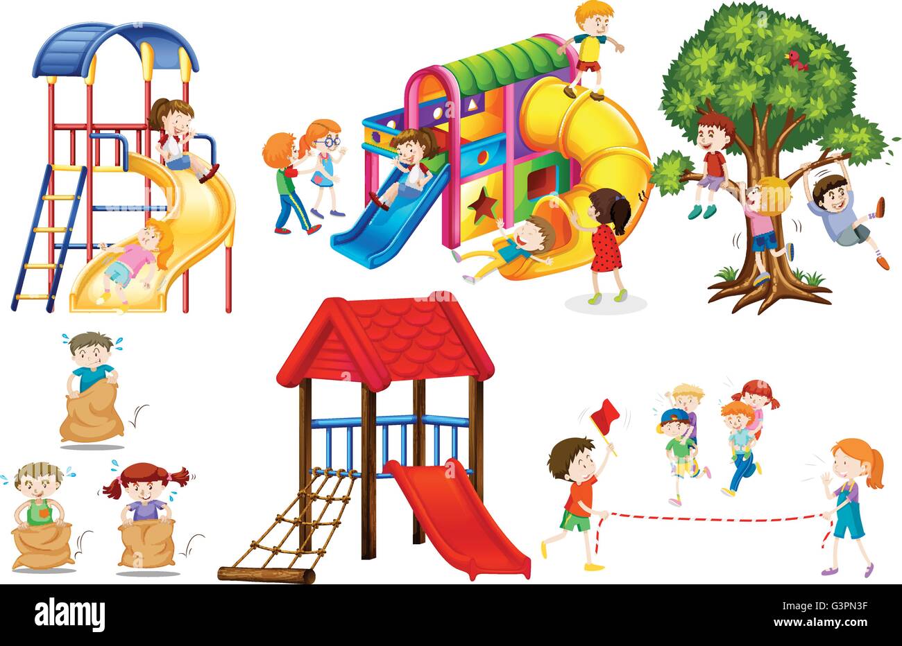 Child and playing with games Stock Vector Images - Alamy