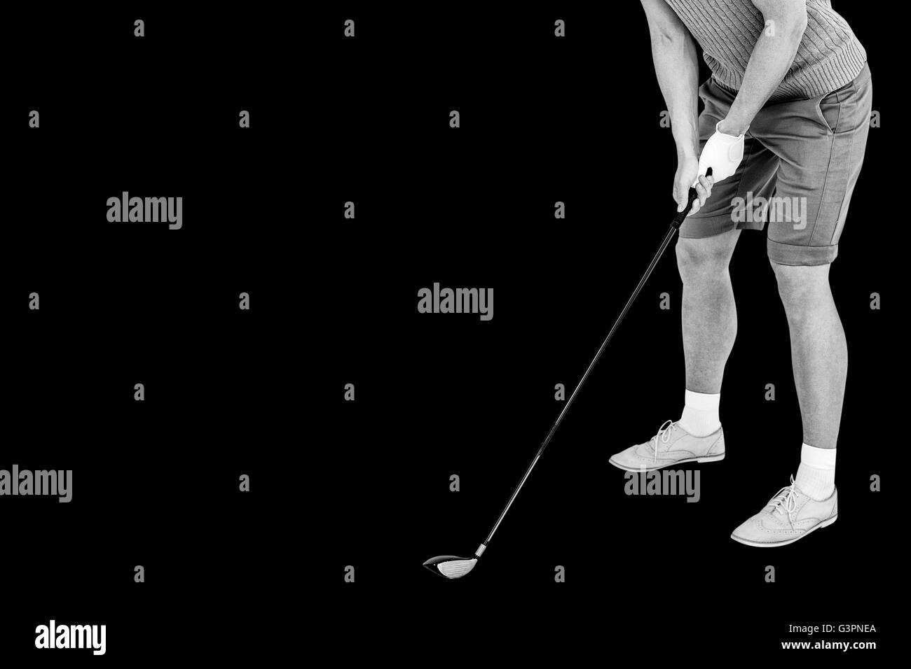 Attractive golfer Black and White Stock Photos & Images - Alamy