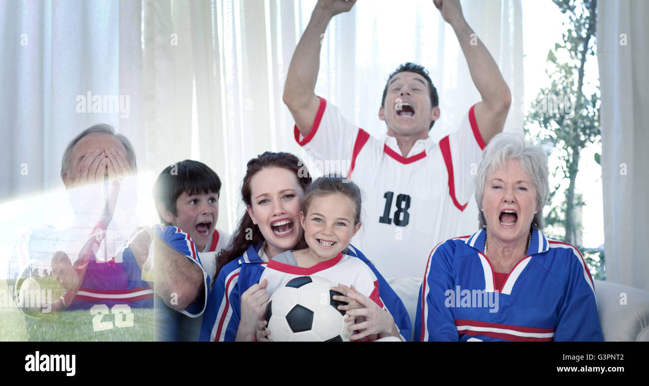 Grandmother watching football hi-res stock photography and images - Alamy