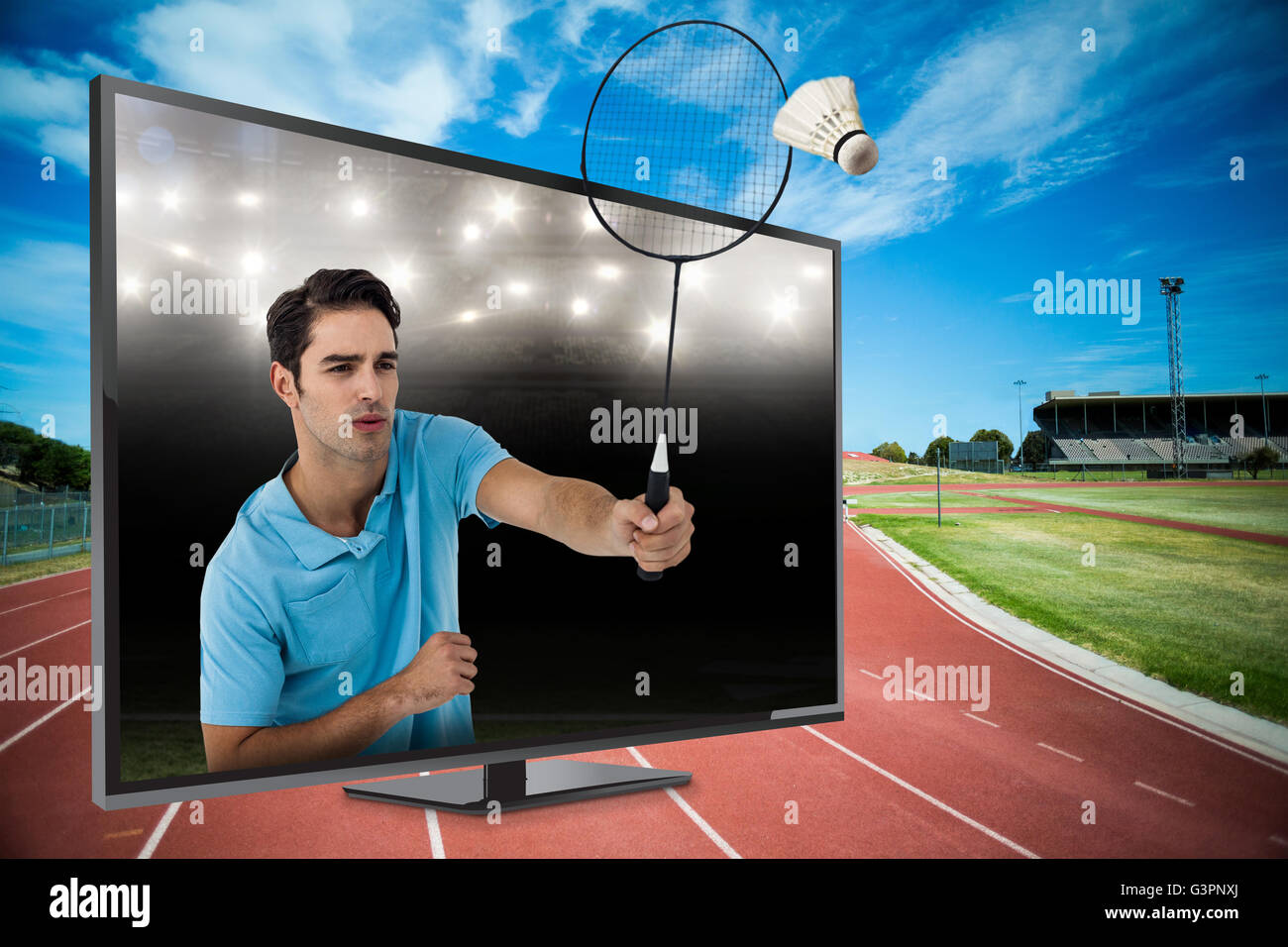 Badminton pitch hi-res stock photography and images - Alamy