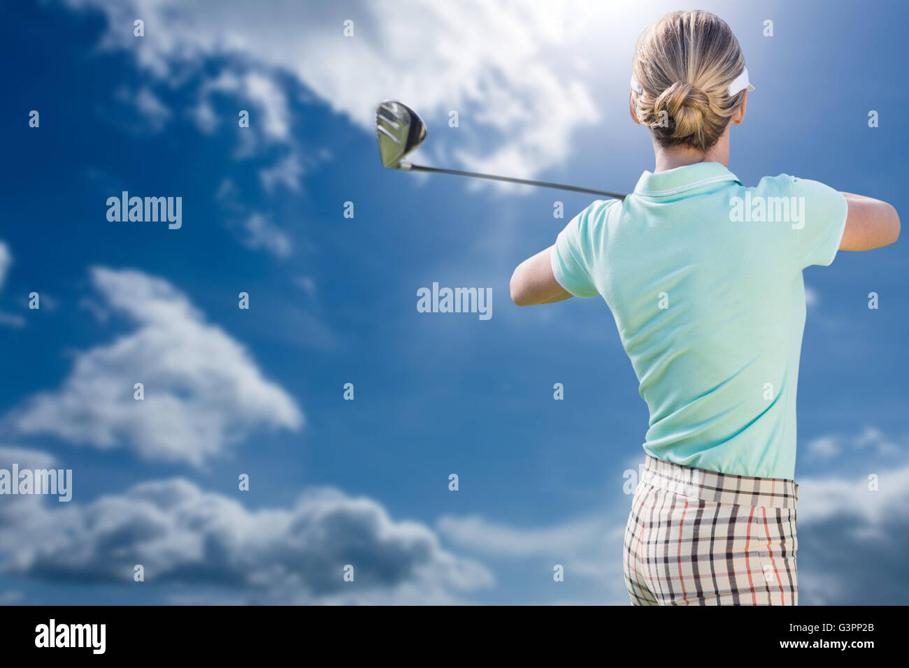 Female golfer rear view hi-res stock photography and images - Alamy