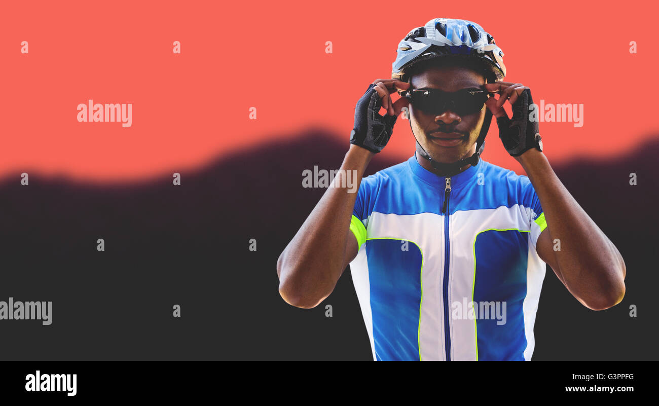 Strong athletic male cyclist hi-res stock photography and images - Alamy