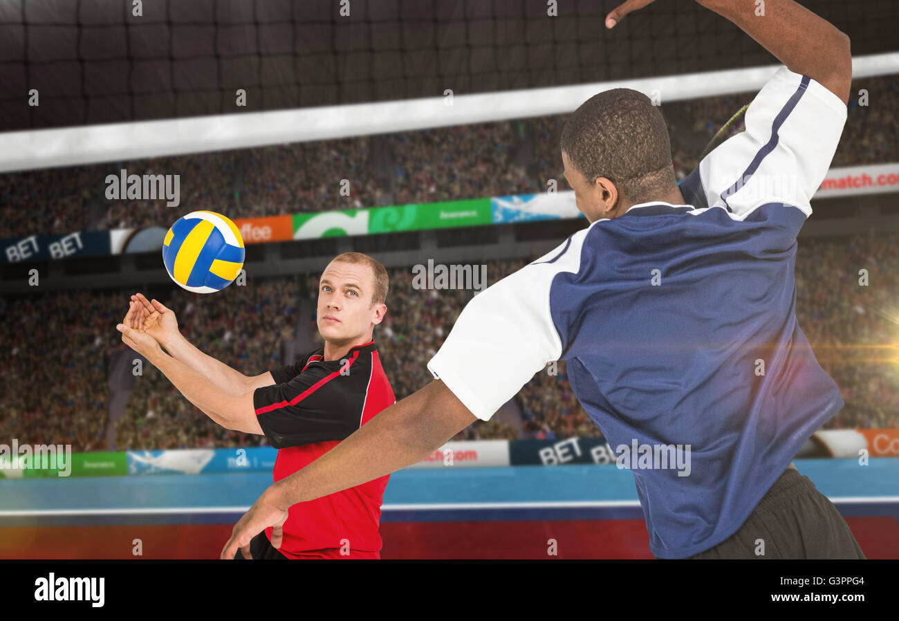 Diving volleyball player hi-res stock photography and images - Alamy